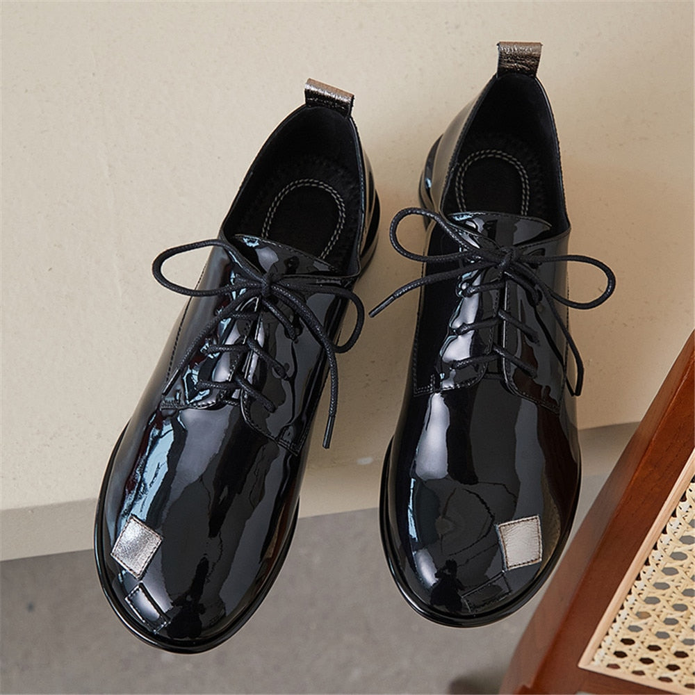 Uma Patent Leather Brogues - 3 Colors
